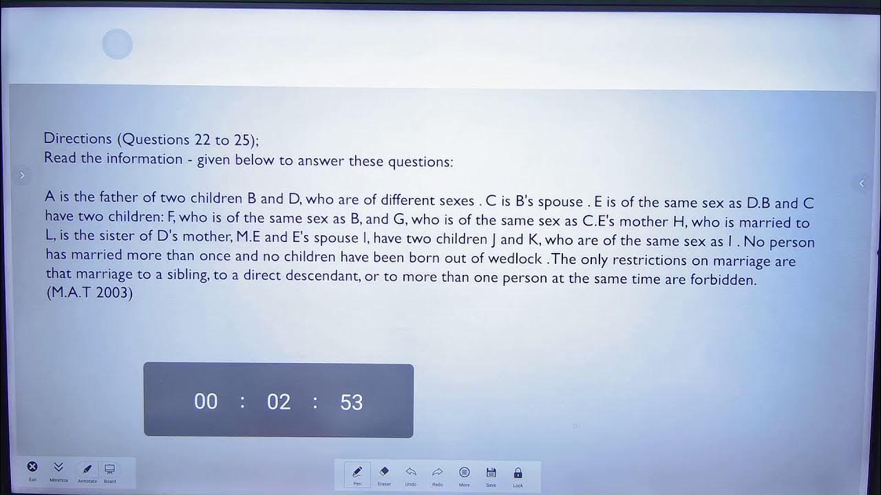 Reasoning (Blood Relations) | Ramesh Sir For- UPSC MPSC CAT CET SSC BANKING & LAW STUDENTS - YouTube