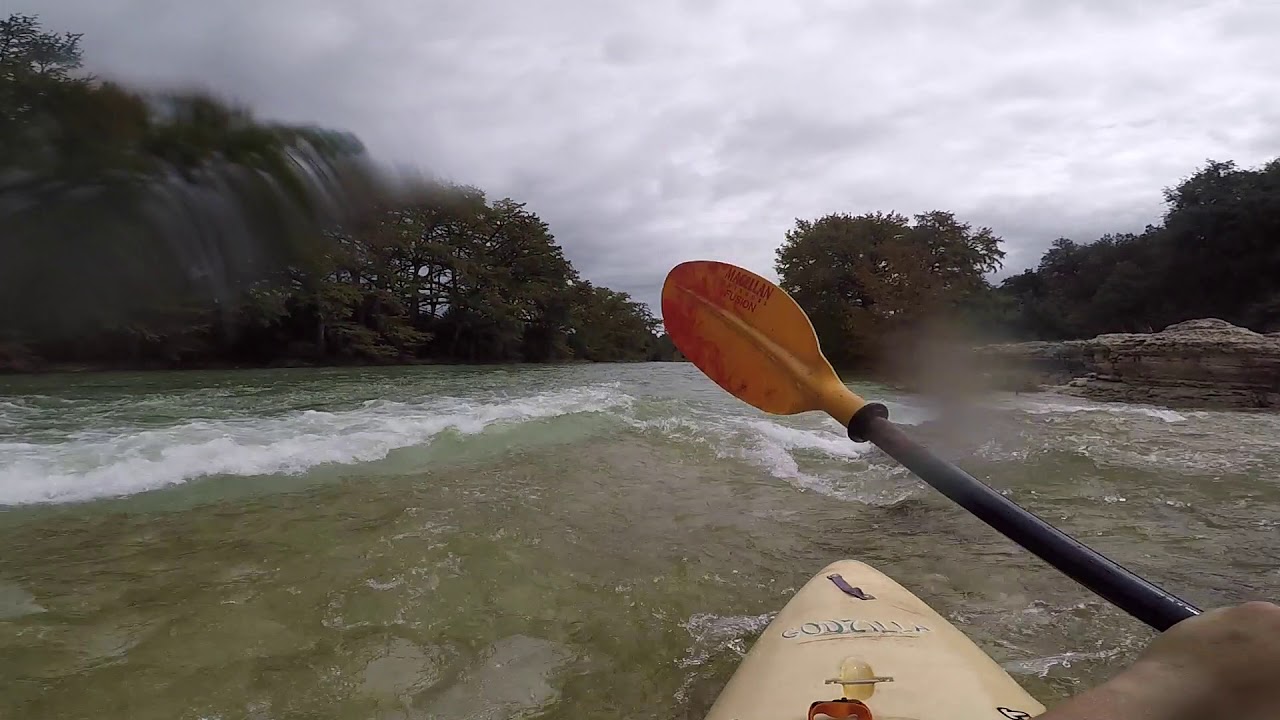 Frio River Texas whitewater kayaking - YouTube