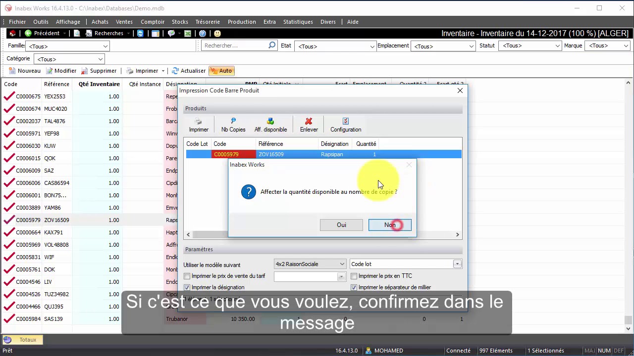 5 - Impression de code barre - YouTube