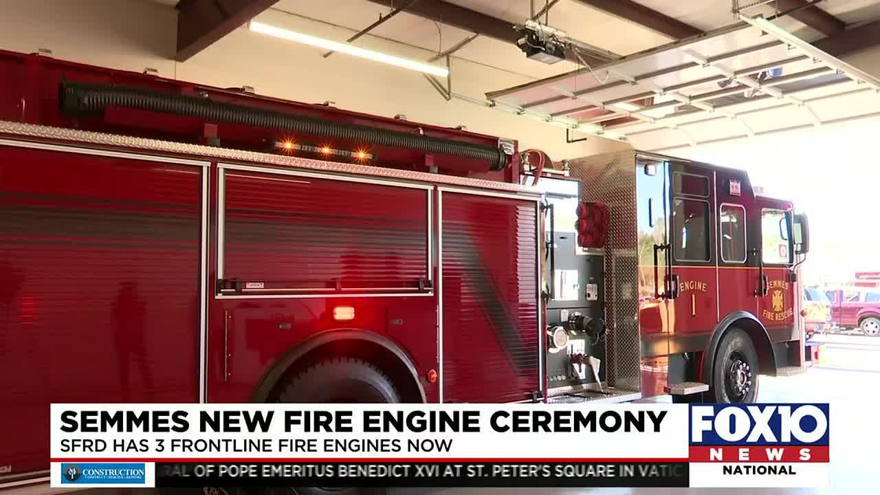Semmes Fire-Rescue dedicates newest fire engine - YouTube