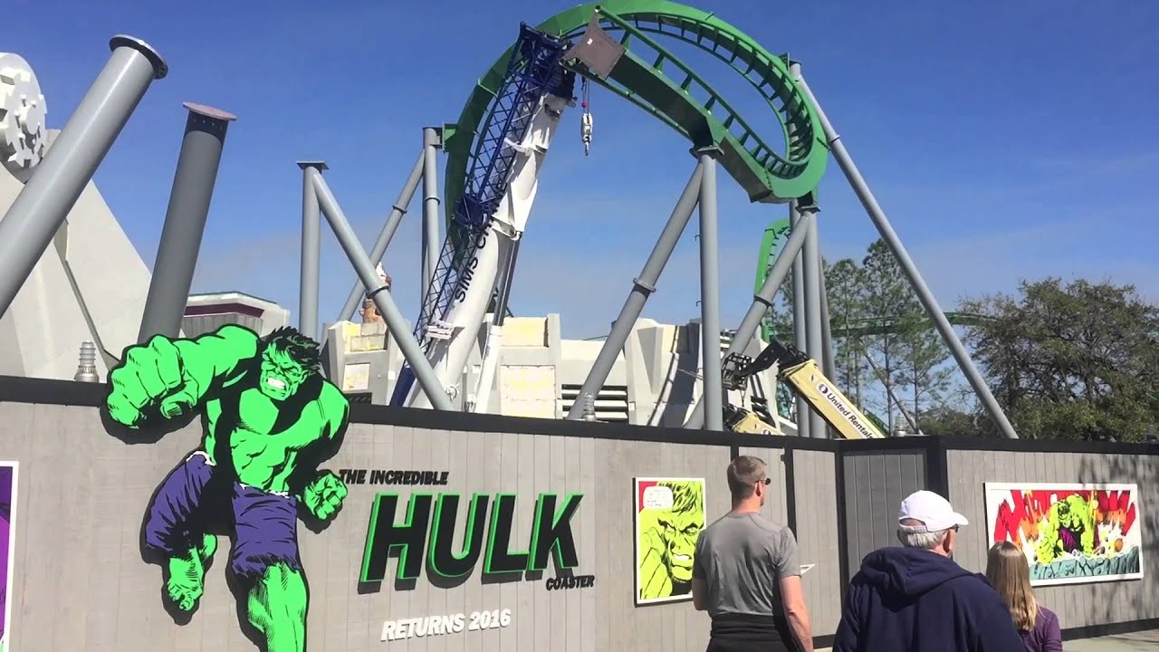 Incredible HULK Construction Update 2/26/2016 at Universal Islands of ...