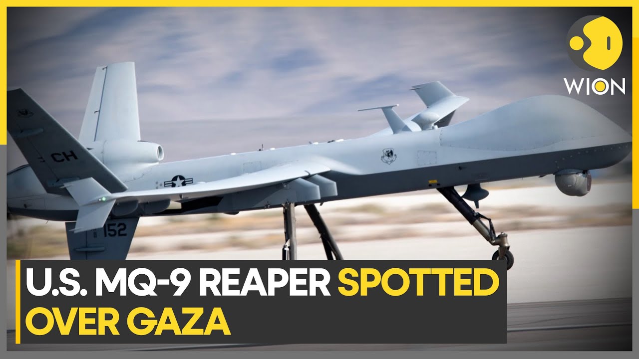 Israel-Palestine war: US's MQ-9 reaper flying over Gaza to locate ...