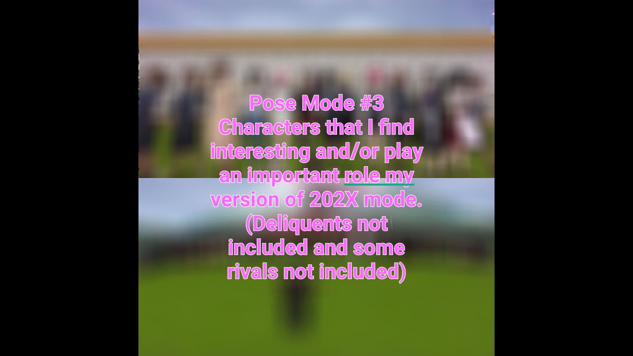 Yandere Simulator Pose Mode and Pose Mod showcase #2 - YouTube