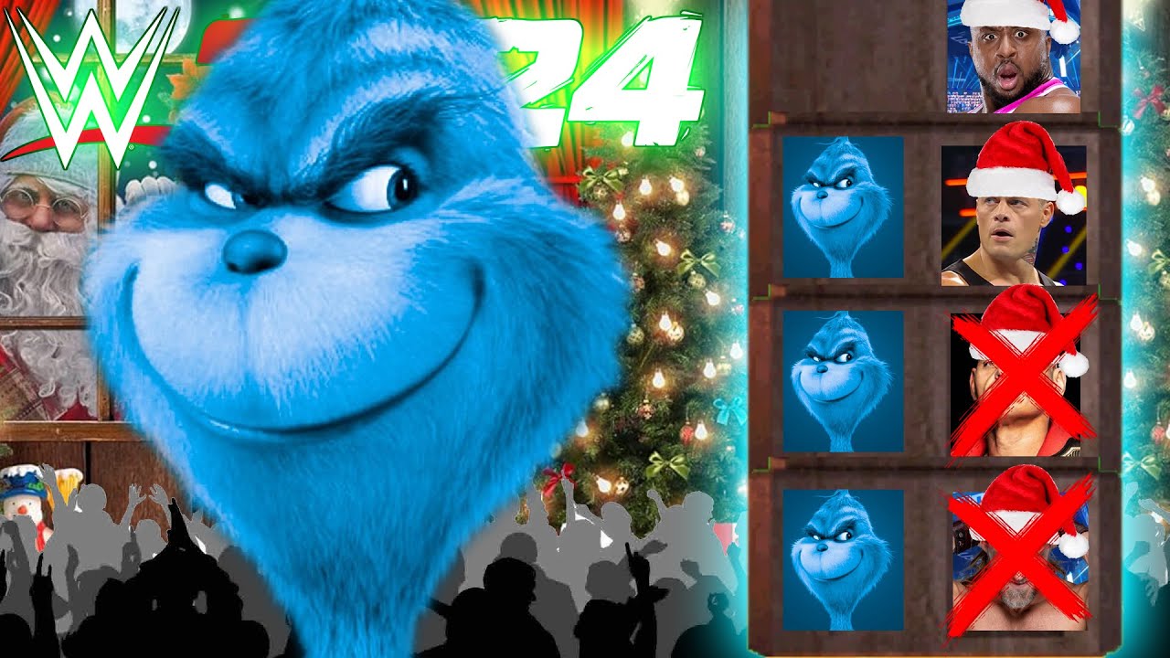 THE BLUE GRINCH takes on the WWE CHRISTMAS Gauntlet Challenge - YouTube