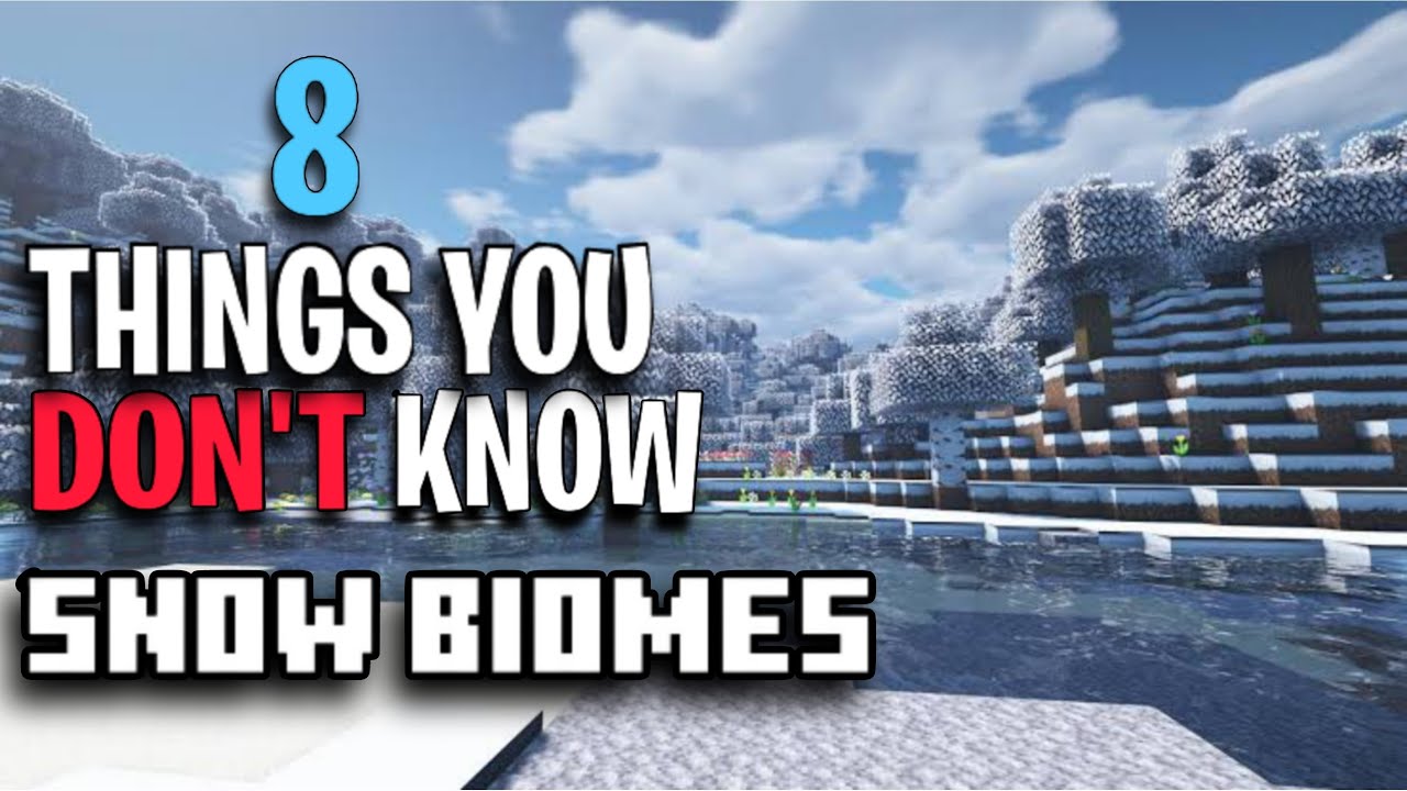 8 Things You Didn't Know You Could Do In The Snowy Biomes - YouTube