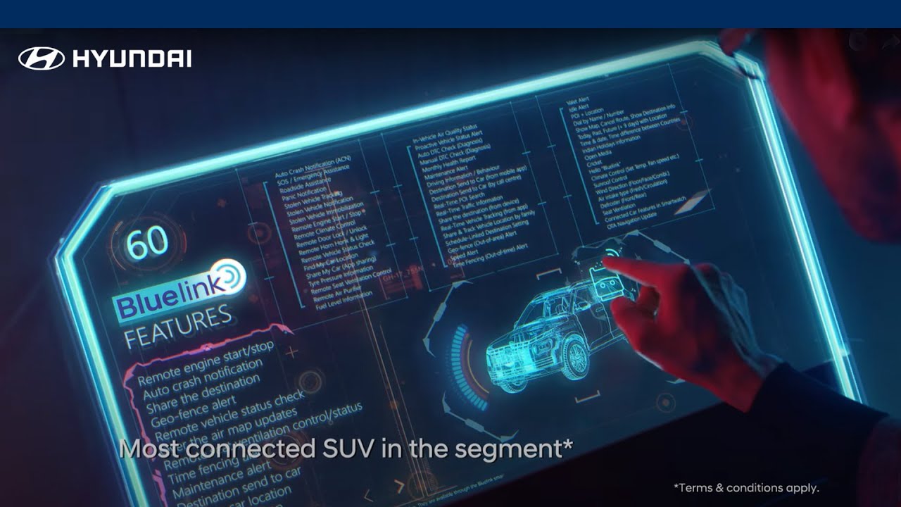Hyundai VENUE | 60+ Bluelink connected features - YouTube