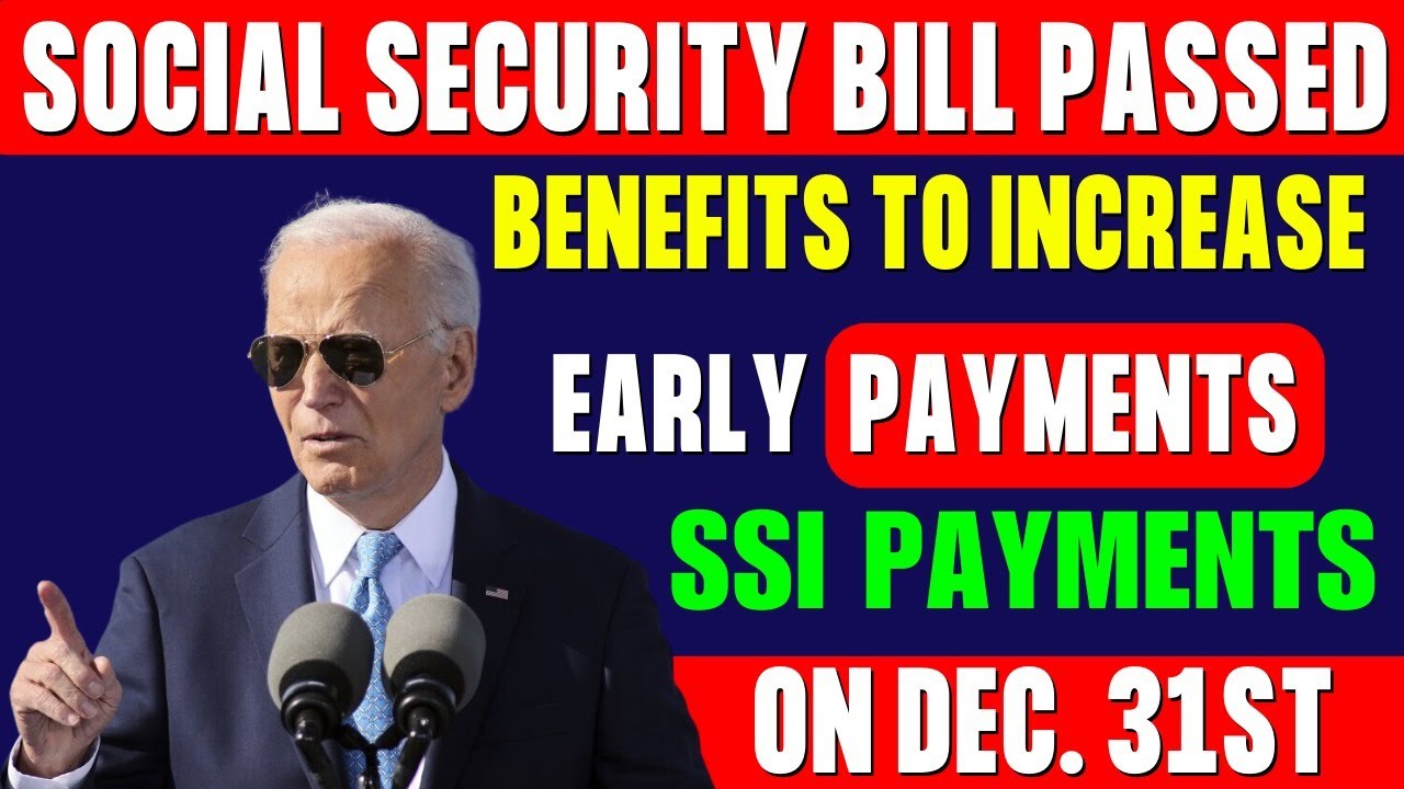 SSI Benefits Increase Approved: December 2024 Early Payments & New ...