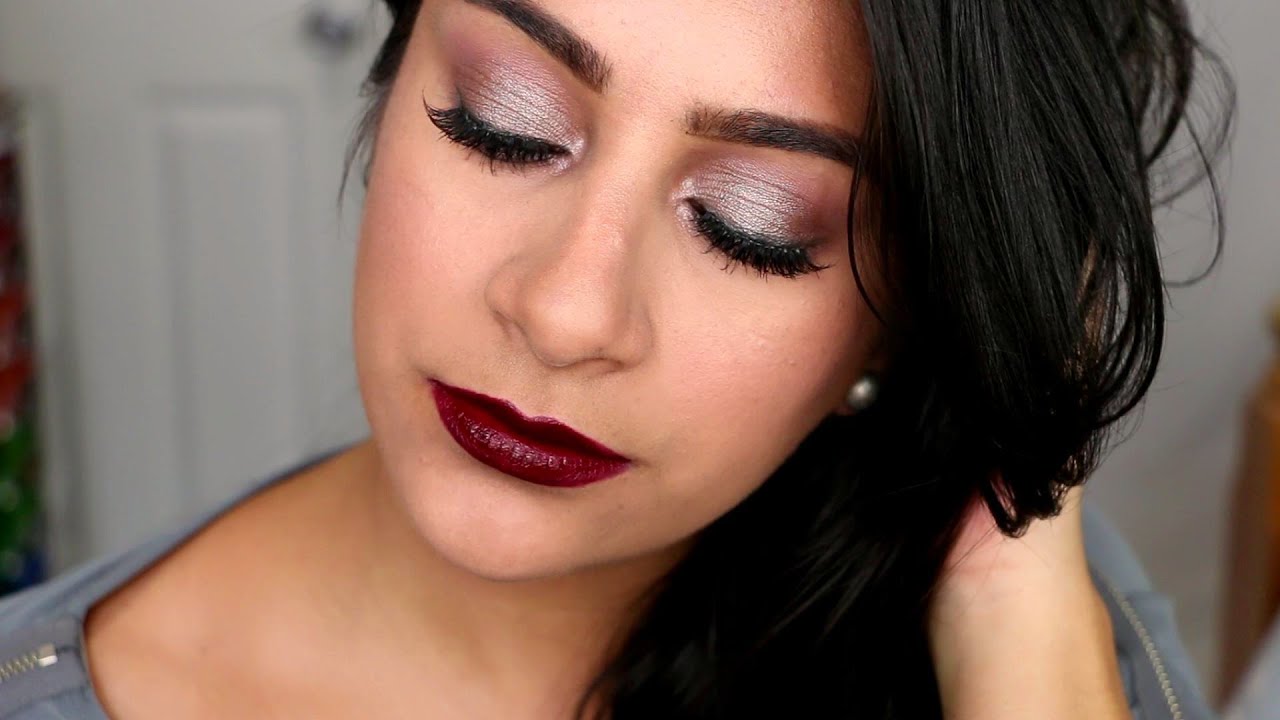 Taupe w/Dark Vampy Lip Fall Makeup Tutorial 2016│OneBeautyAddict - YouTube