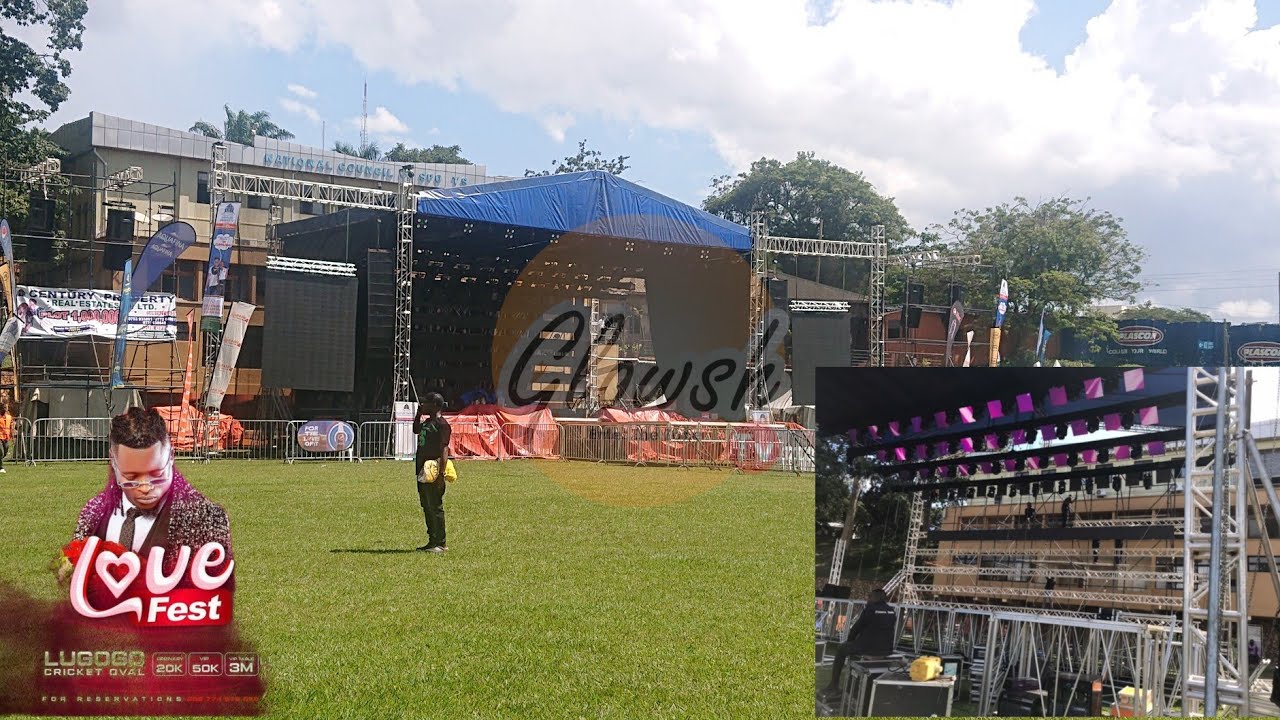 LOVE FEST CONCERT LIVE AT CRICKET OVAL LUGOGO .BWETI EMBERA BWELI MU ...
