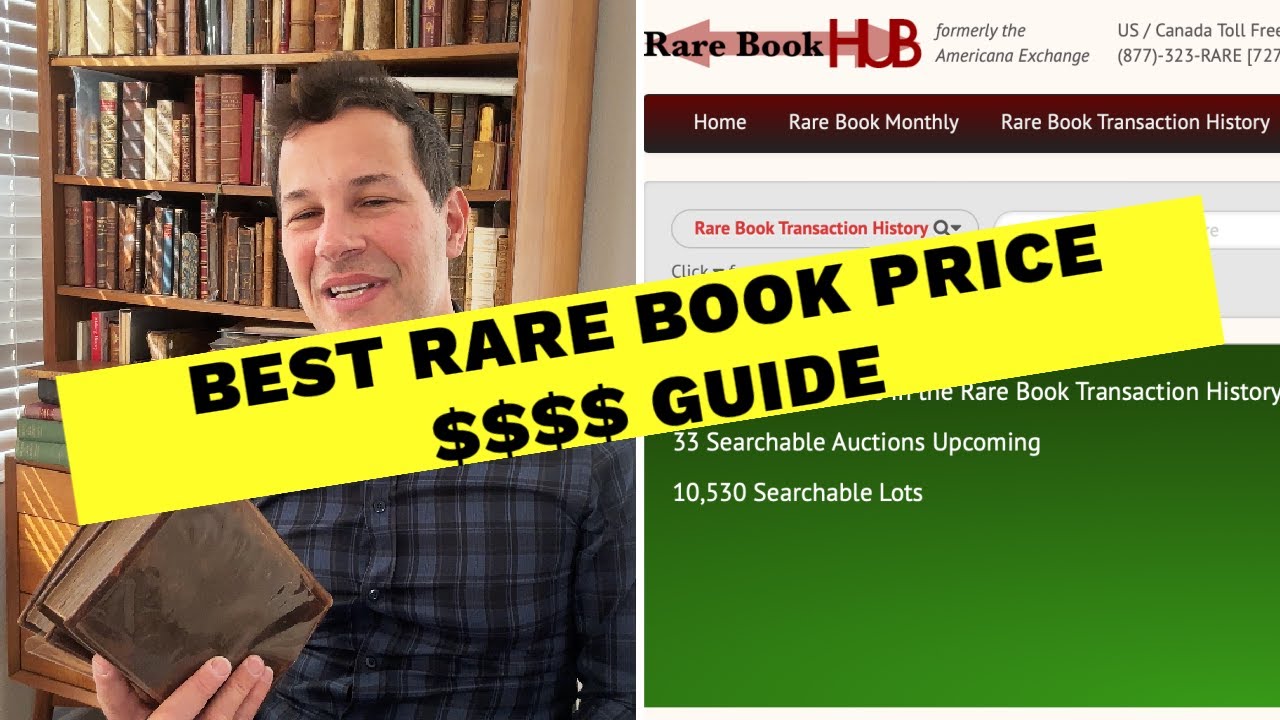 The Best Rare Book Price Guide and Database on the Net - YouTube