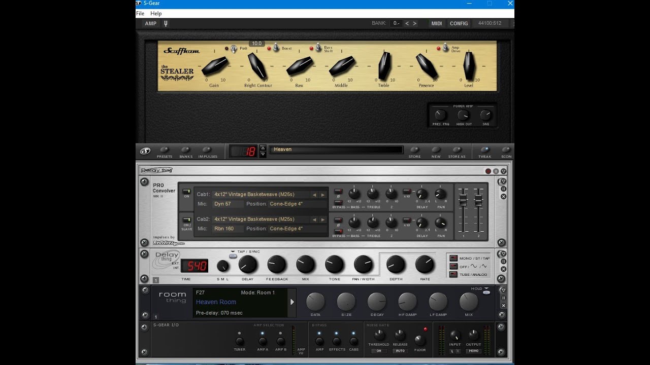Tennessee Whiskey (Jam) using Scuffham S-Gear Stealer Amp Model - YouTube