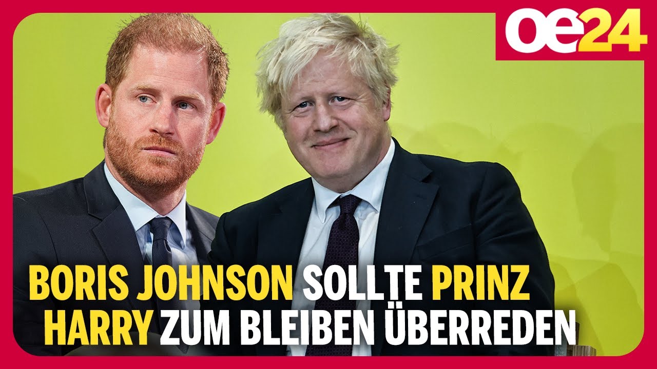 Boris Johnson sollte Prinz Harry zum Bleiben überreden - YouTube