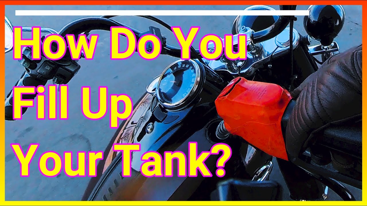 How do you Fill Up Your Motorcycle Gas Tank? - YouTube