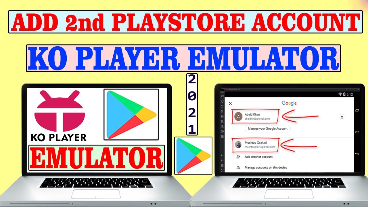 How To Add Second Google Account In KO Player Emulator - YouTube