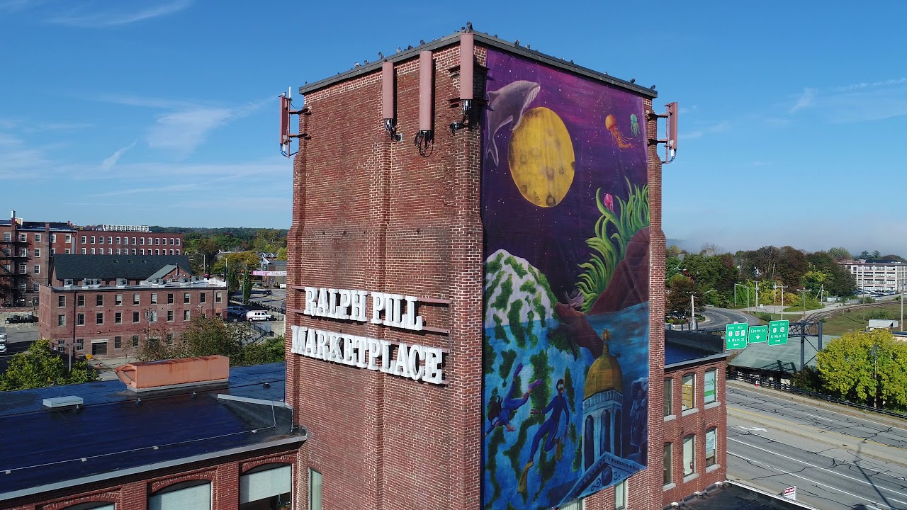Kimball Jenkins Mural on Ralph Pill Building - YouTube