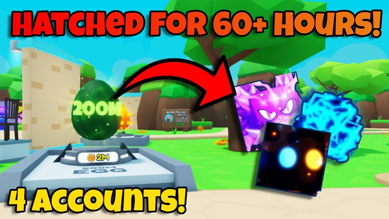 Hatching The 200M Egg for 60+ Hours In Bubble Gum Simulator Infinity ...