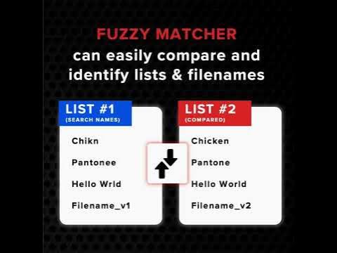 Fuzzy Matcher | Explainer Video - YouTube