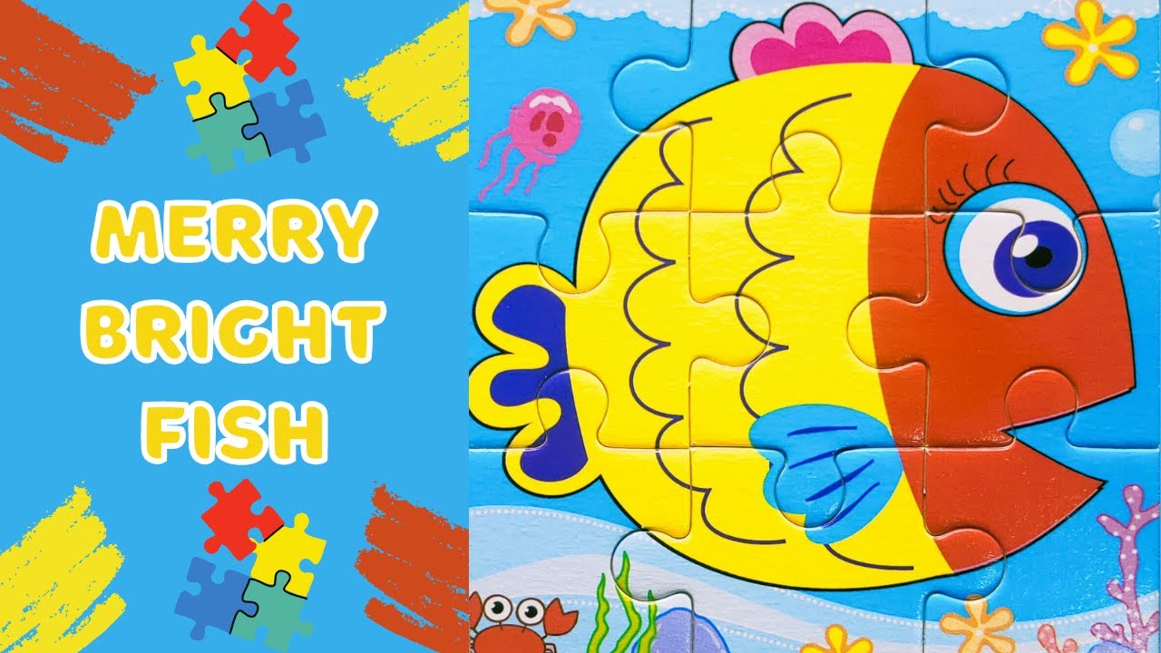 Merry Bright Fish - Animal Puzzle For Toddler, Kindergarten & Kids ...