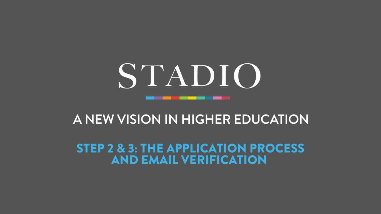 STEP TWO & THREE: Application Process & Email Verification - YouTube