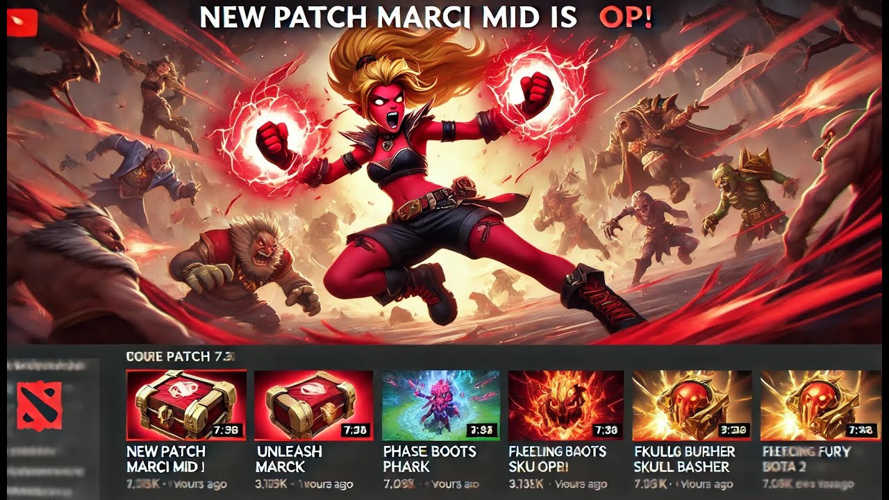 NEW PATCH MARCI MID IS A MONSTER! 💥 (Dota 2 Patch 7.38) - YouTube