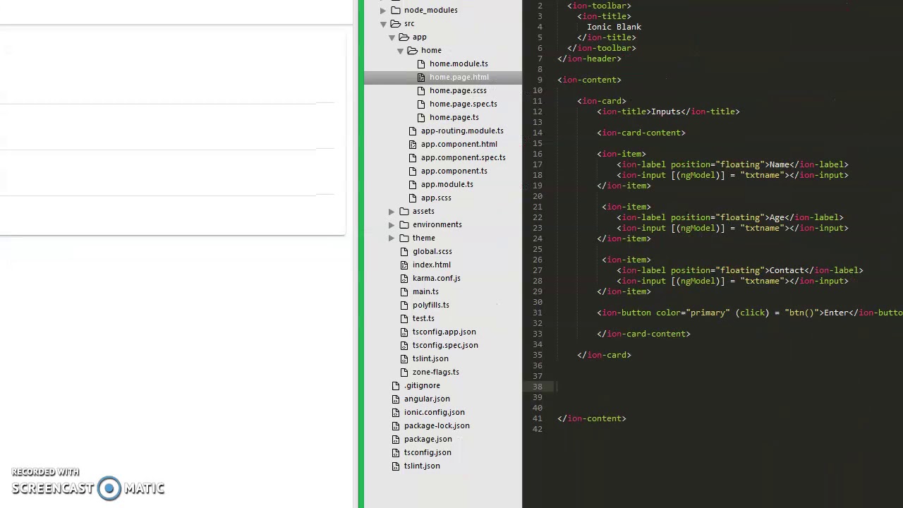 ionic tutorial 6 ion card and style width - YouTube