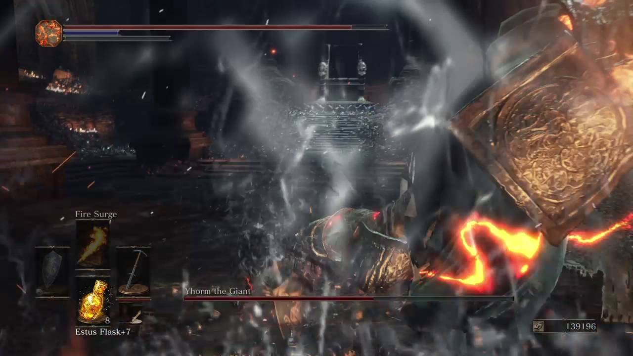 Dark Souls III yhorm fight storm ruler - YouTube