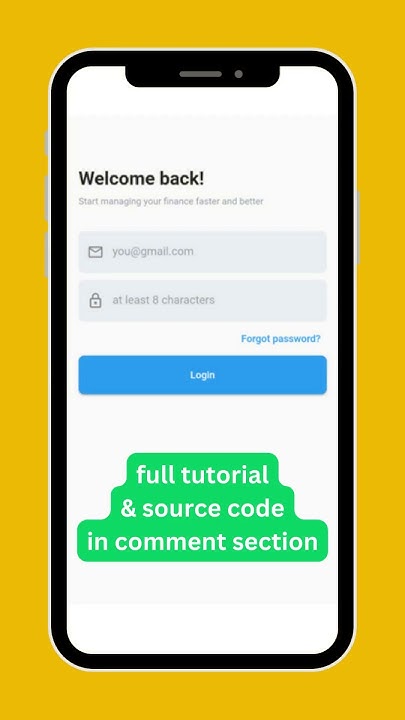 Flutter: Modern Login Screen UI #flutter #loginscreen #flutterui - YouTube