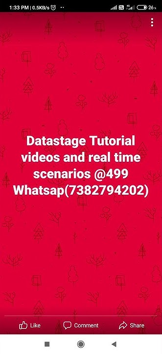 Datastage Tutorial videos and realtime scenarios @499 - YouTube