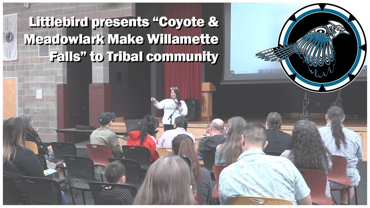 Tribal member Steph Littlebird visits as author - YouTube