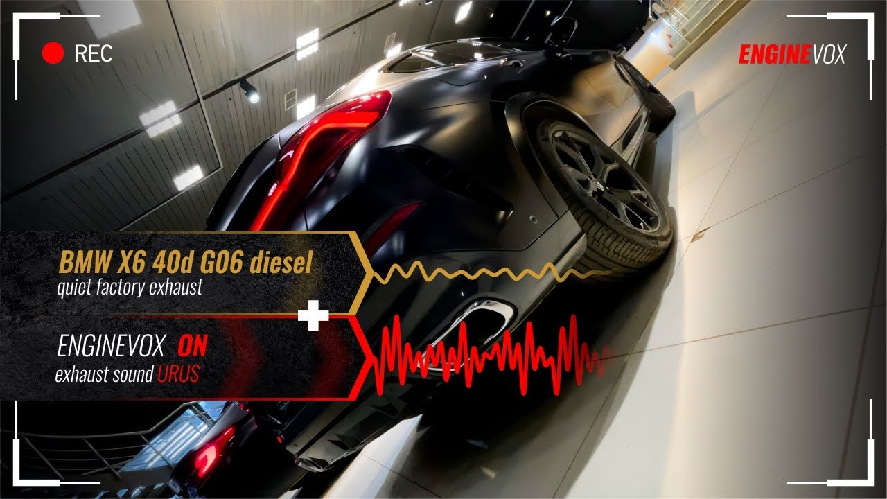 Electronic active sound exhaust system BMW X6 40d G06 diesel #ENGINEVOX ...