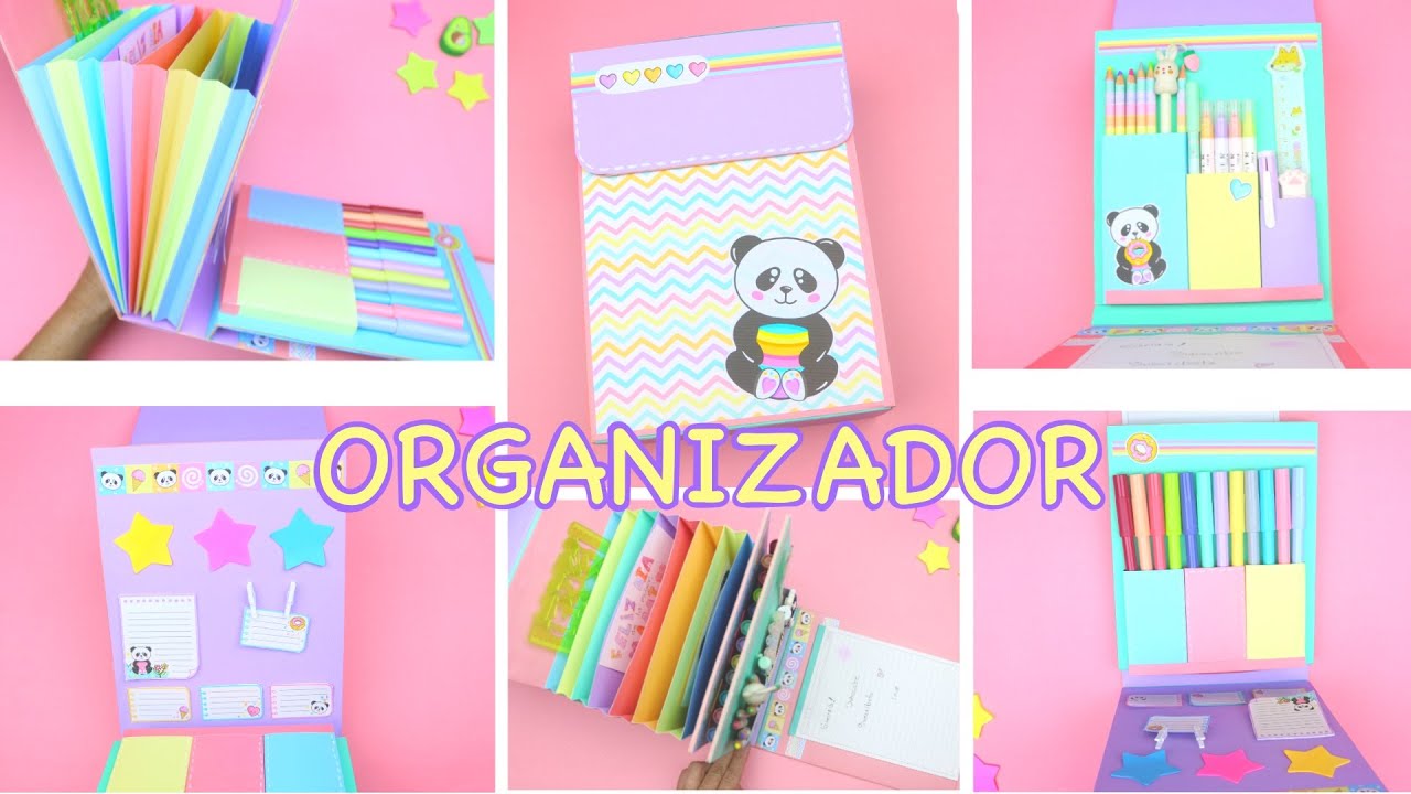 🐼 Organizador de escritorio Panda - Folder - Utiles escolares ...