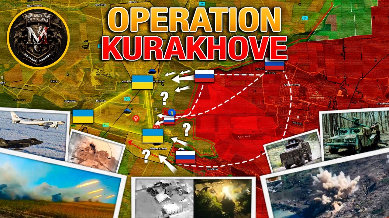 Russen brechen 8km durch zu Kurahove | Ukrainer starten Glushkova ...