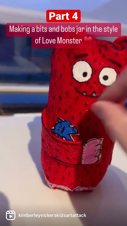 PT 4 | DIY Love Monster Pen Holder 💕 | Handmade Kids Arts & Crafts ...