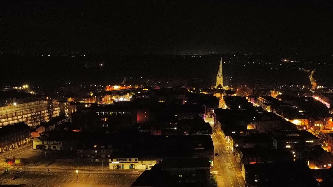 DJI MINI 2 SE - Aerial view of Chesterfield "Spire Heights" - YouTube