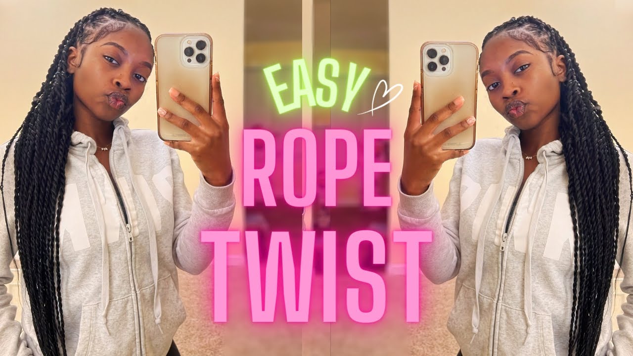 How To: Knotless Rope Twist | Quick & Simple Style for Beginners! - YouTube