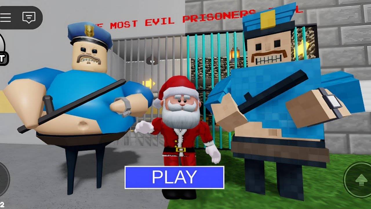 MINECRAFT BARRY'S VS BARRY'S IN BARRY'S PRISON RUN! (OBBY!) -🎅 SANTA ...