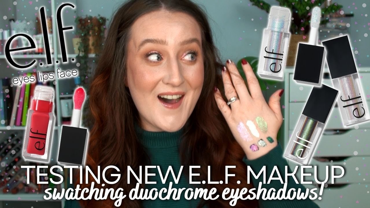 *NEW* ELF DUOCHROME LIQUID EYESHADOW AND GLOW REVIVER LIP OIL! - First ...