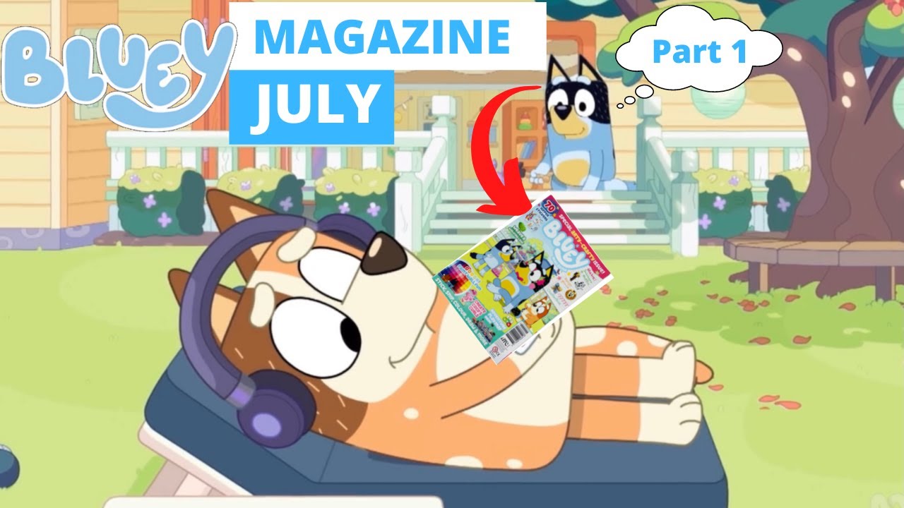 ‼️NEW‼️ Bluey Magazine - July Issue Part 1| Bluey Books & Crafts ...
