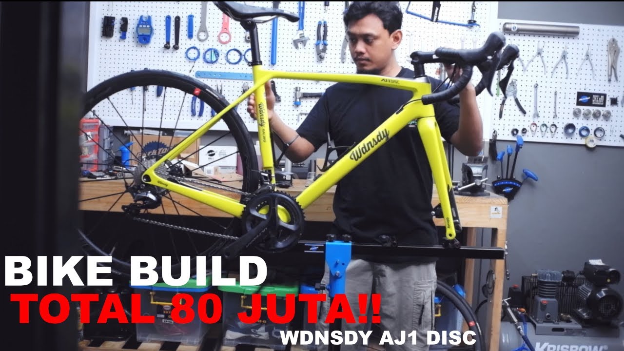 Bike build wdnsdy aj1 disc part hedon!! || roadbike indonesia - YouTube