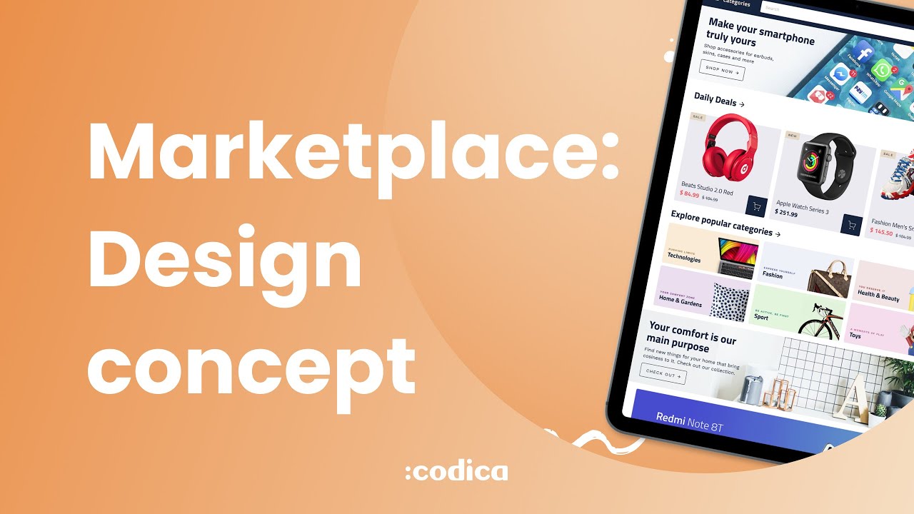 Marketplace UI Design by Codica [Desktop App Concept] - YouTube