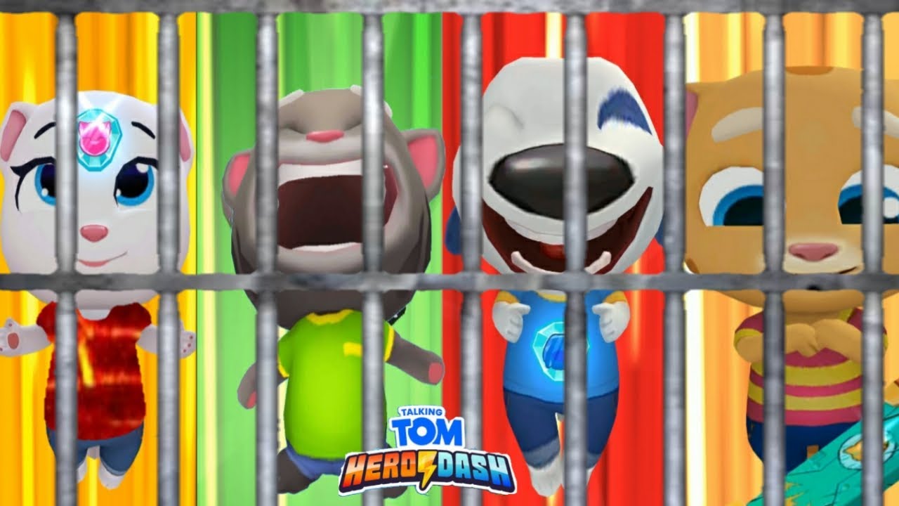 TALKING TOM HERO DASH --ALL CHARACTER LOCK & ALL CHARACTER UNLOCK ...