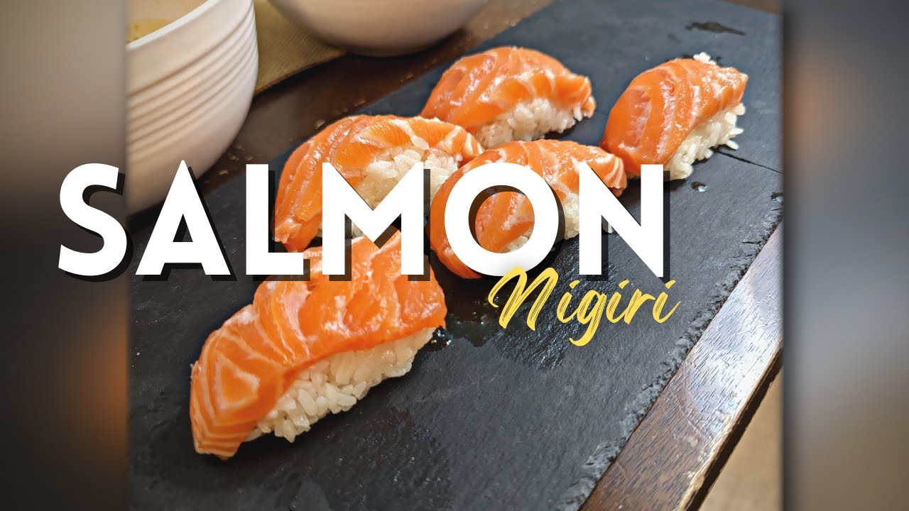 SALMON NIGIRI with Sushi Rice - YouTube