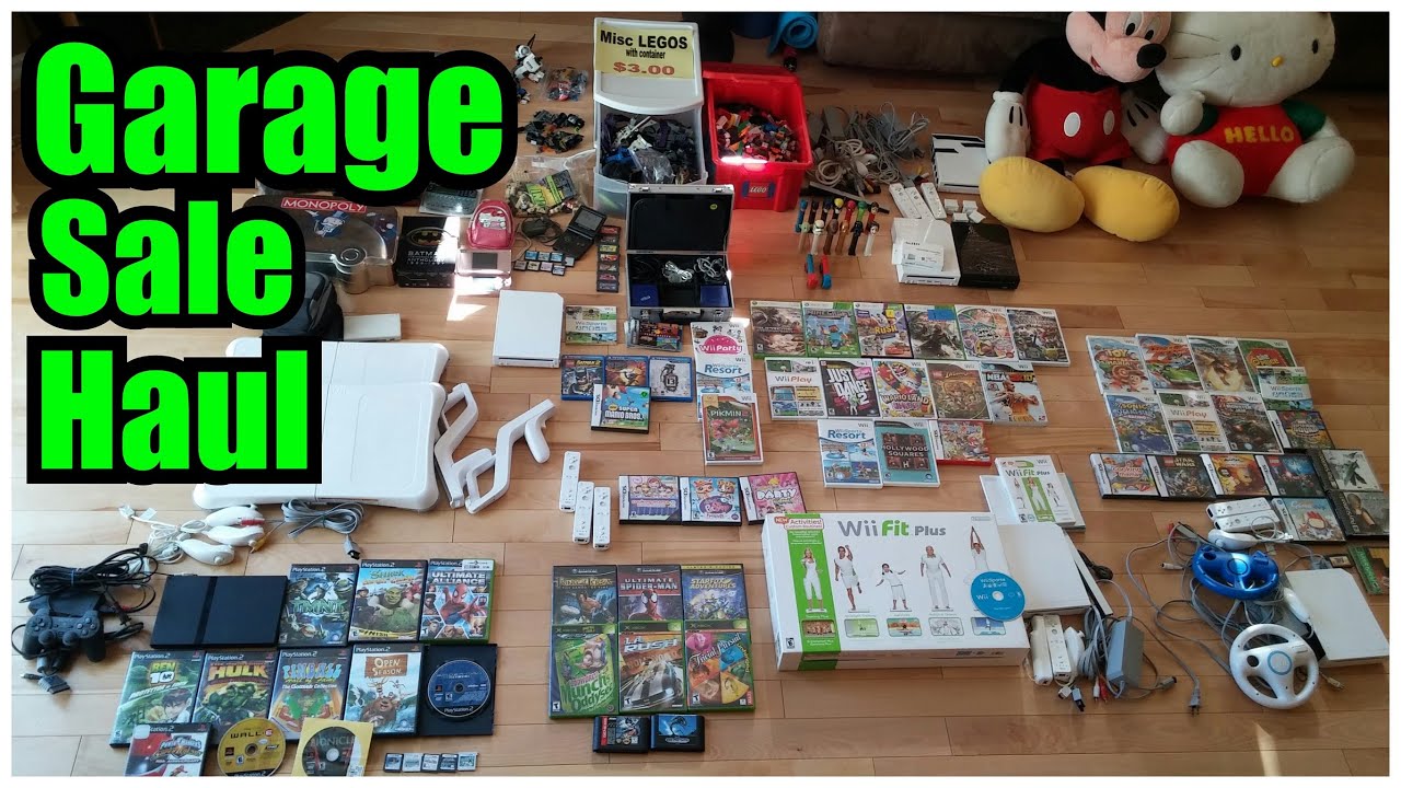 Summer Garage Sale Haul Neighborhood Community Sale - YouTube
