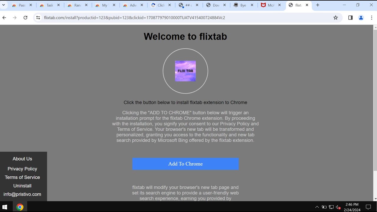 Flixtab.com malicious pop-up removal video. - YouTube