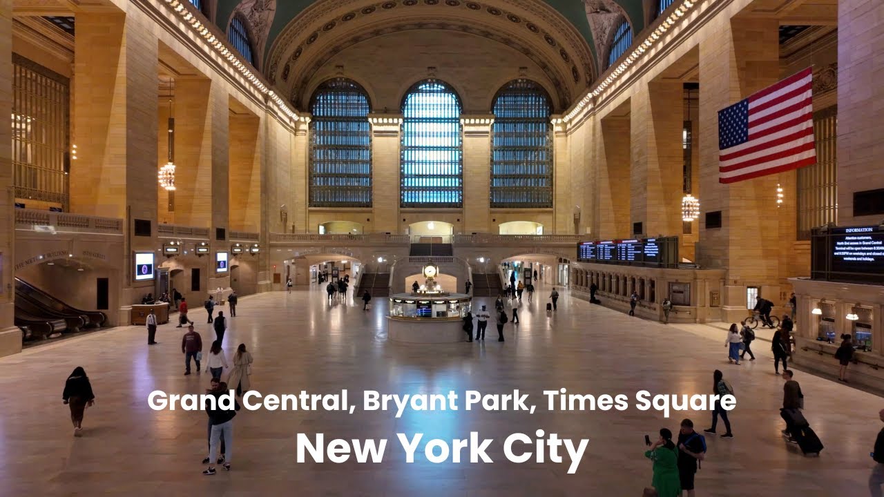 New York City Walk - Grand Central, Bryant Park, Times Square | 4K HDR ...