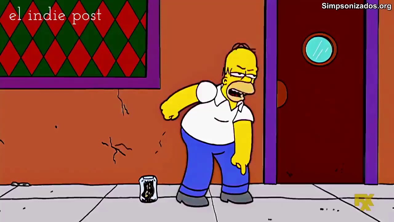 Homero Simpson bailando Someday de The Strokes - YouTube