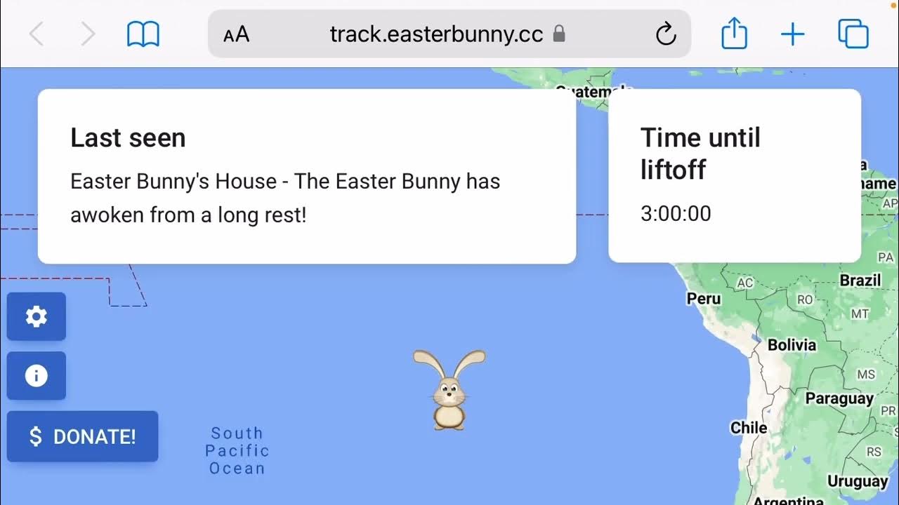 Easter Bunny Tracker (2023) - Countdown Ends! Time to Start Tracking ...