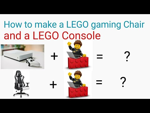 How to build a gaming lego chair and a console - YouTube