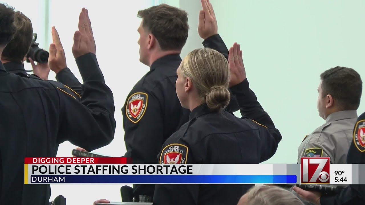 Durham Police Department swears in new officers - YouTube
