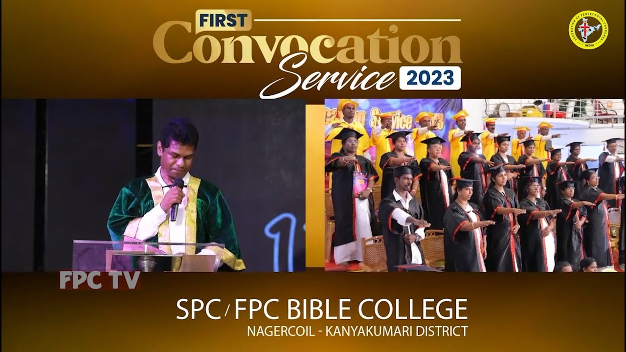 FIRST CONVOCATION SERVICE | 12-09-2023 | FPC BIBLE COLLEGE | | Live ...